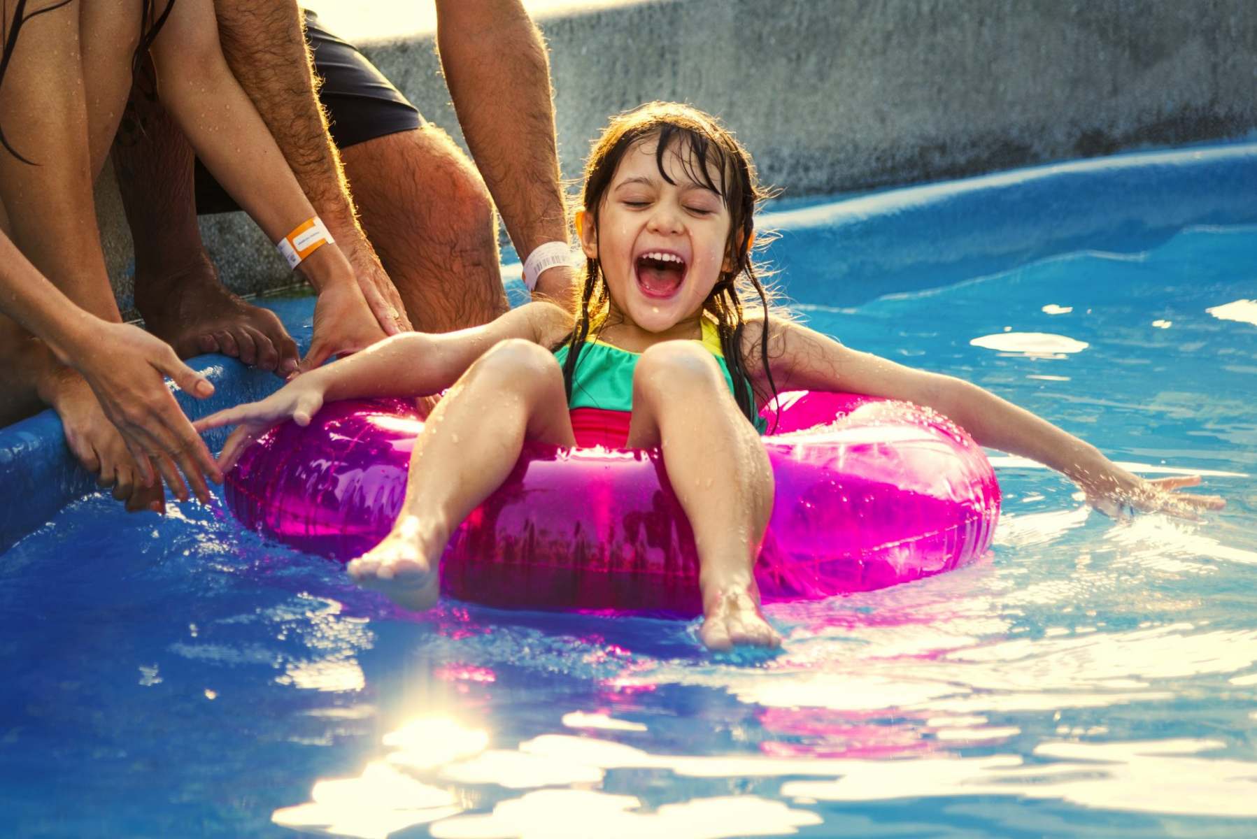 little-girl-enjoying-the-pool-on-a-summer-float-ZRQU4CT (1) | Chiltern ...